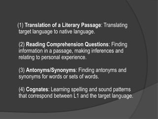 The grammar translation method | PPT