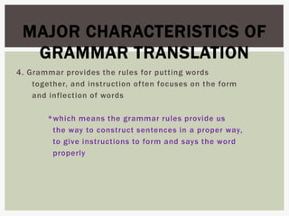 The grammar translation method | PPT