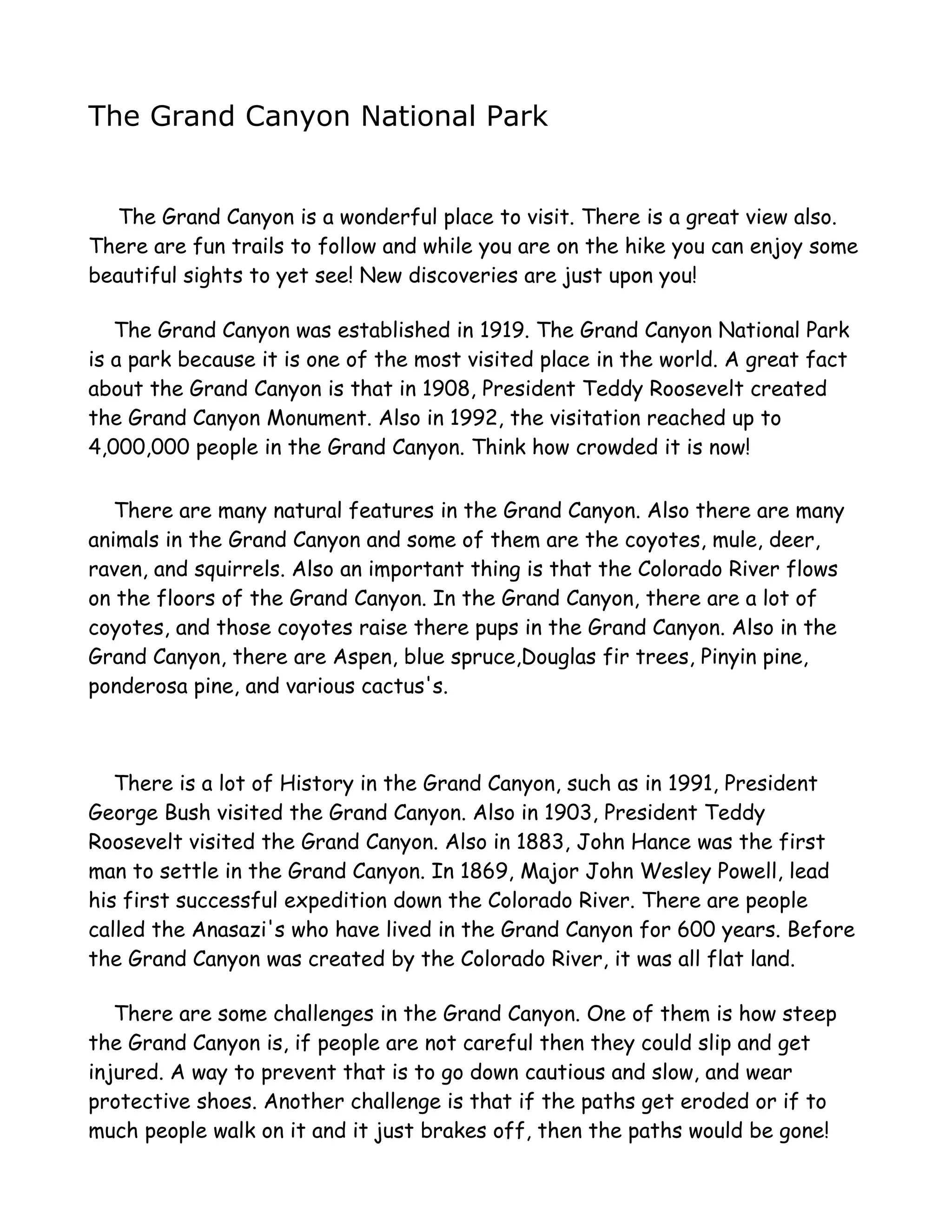 The grand canyon_national_park | DOC