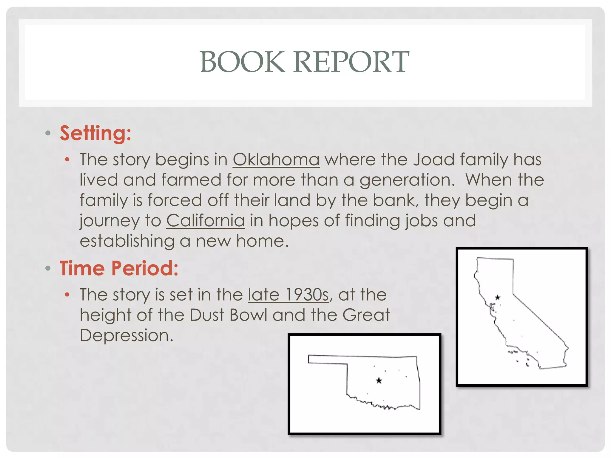 The grapes of wrath sample presentation | PPTX