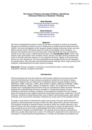 The Grasp of Physics Concepts of Motion.pdf