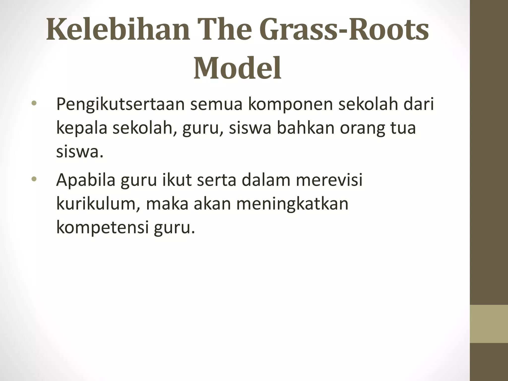 The Grass-Roots Model | PPTX