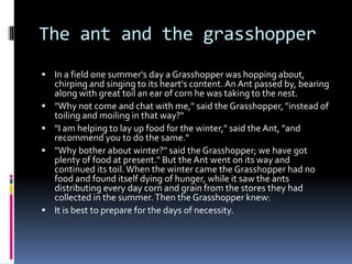The grasshopper and the cricket.ppt
