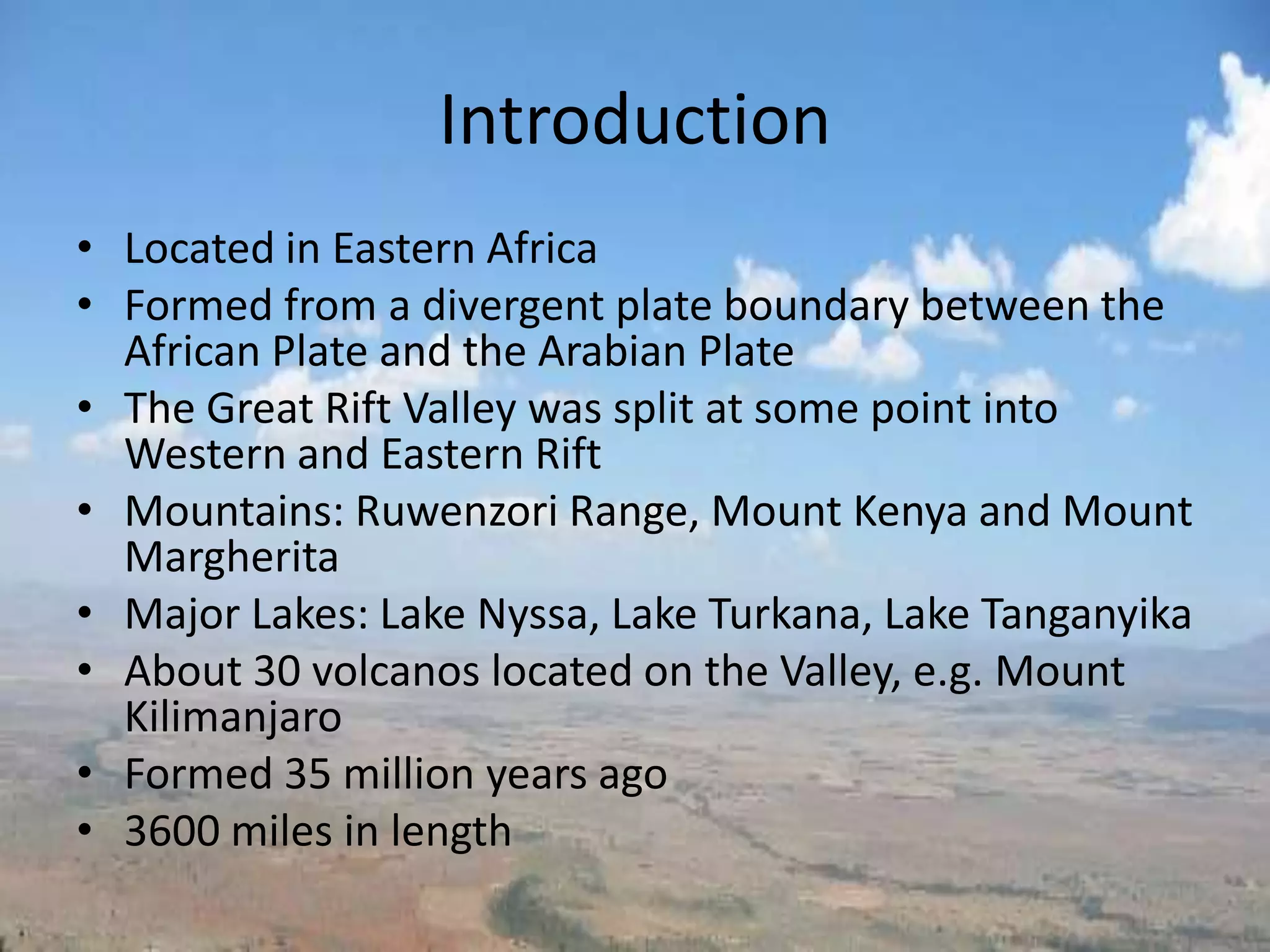 The great african rift valley (IHE project) | PPTX