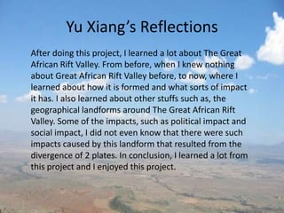 The great african rift valley (IHE project) | PPT