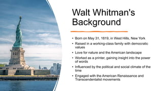 The Great American Poet Walt Whitman.pptx