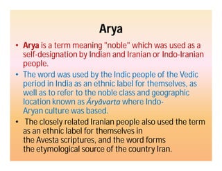The great arya | PPT
