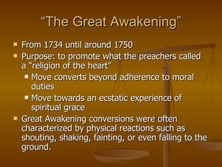 Jonathan Edwards and "The Great Awakening" | PPTX