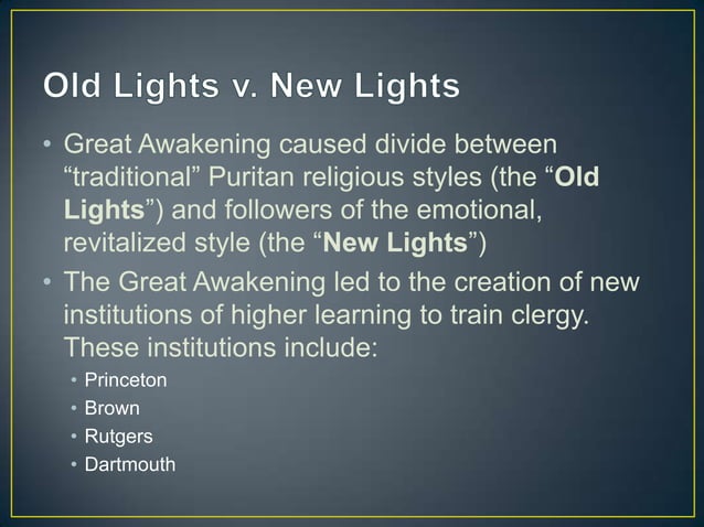 The great awakening | PPT