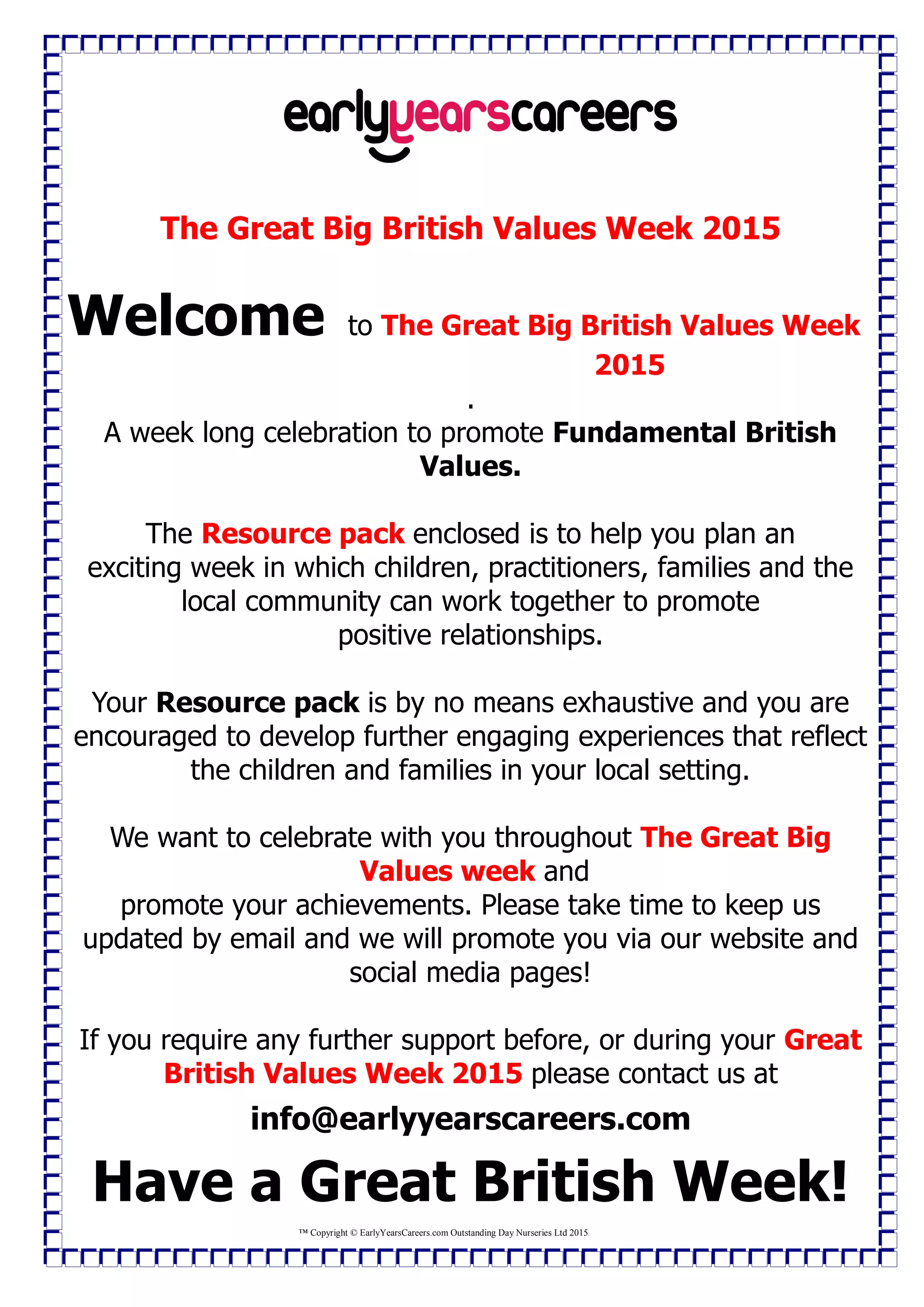 The great big British values resources pack 2015 1 of 3 | PDF