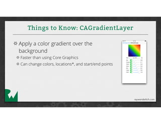 The Great CALayer Tour | PPT