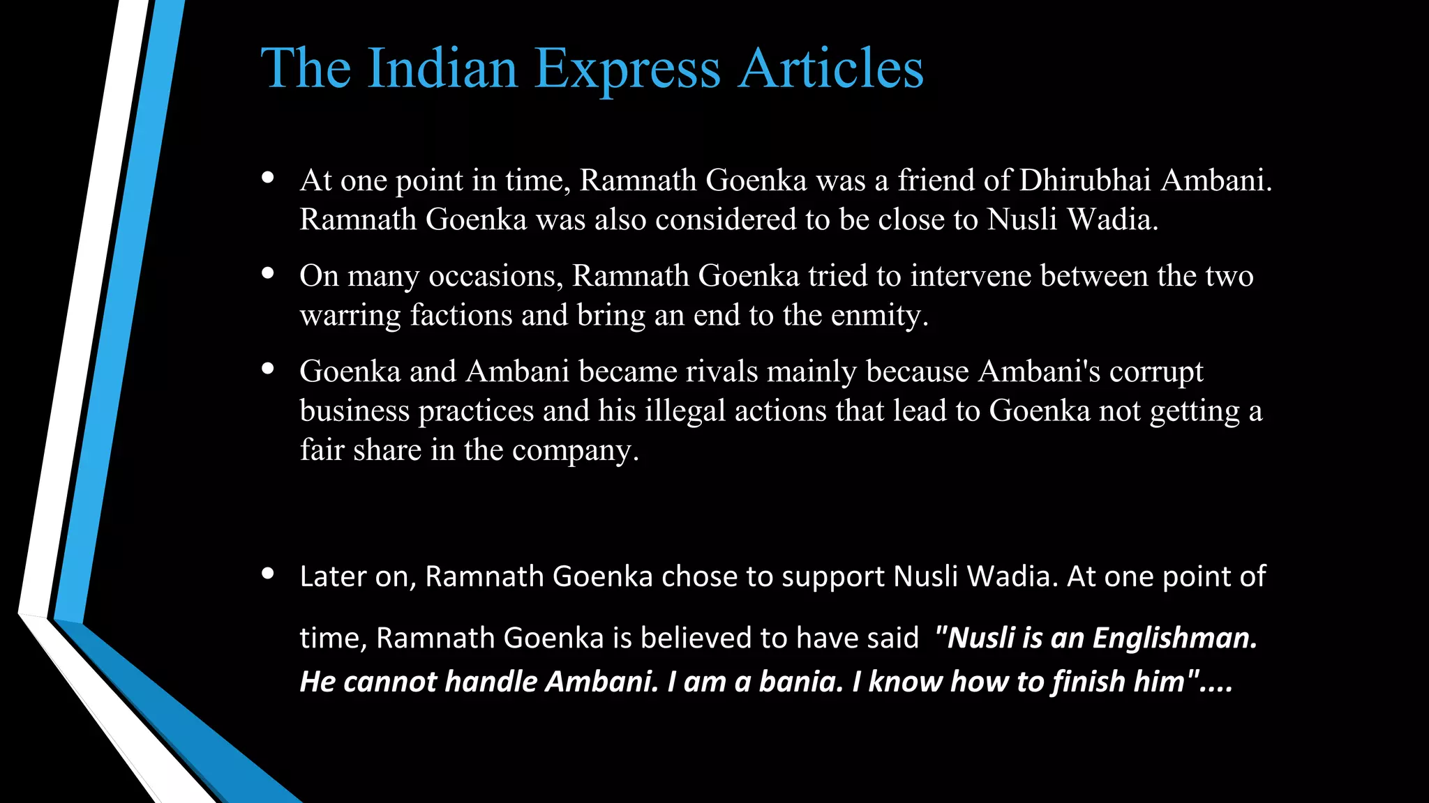 The great contributor dhirubhai ambani | PPT