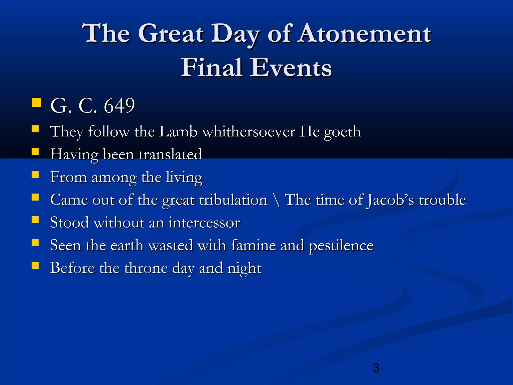 The Great Day of Atonement | PPT