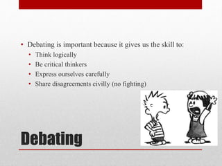 ESL Debate Lesson | PPTX