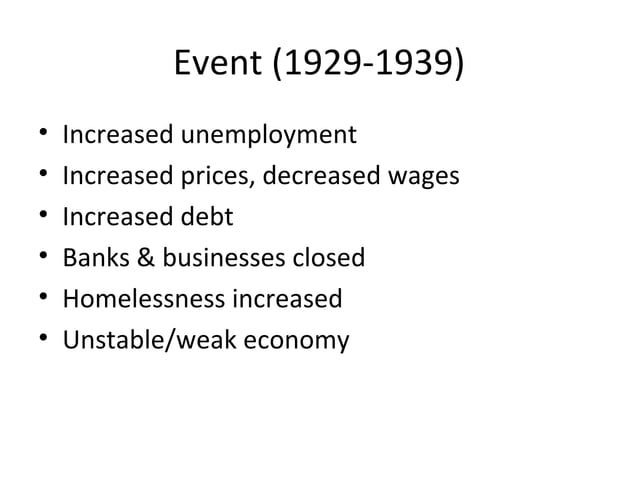 The Great Depression | PPT