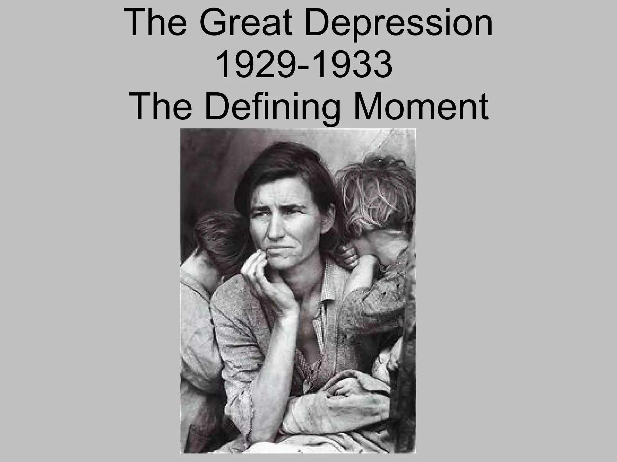 The Great Depression | PPT