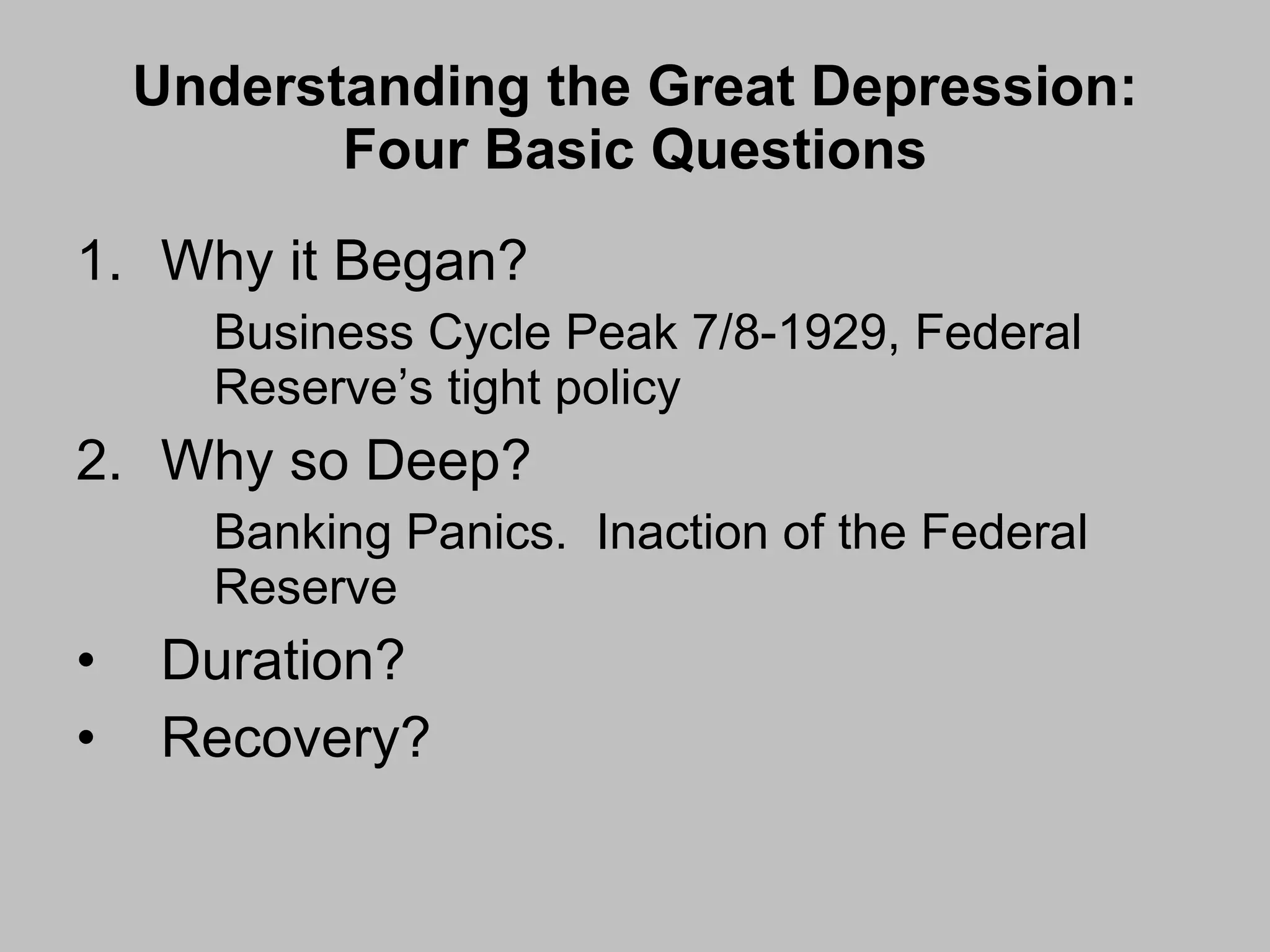The Great Depression | PPT