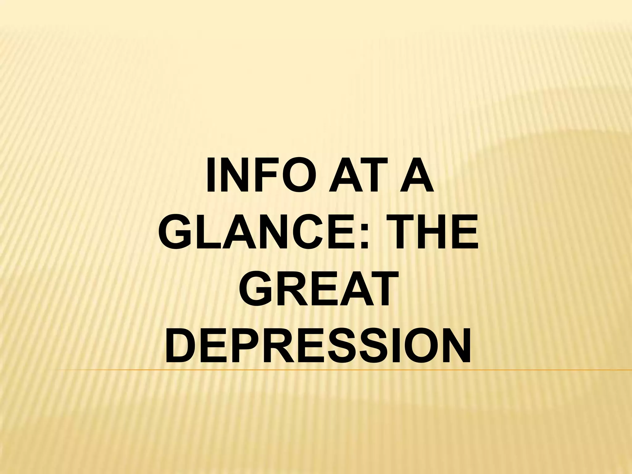The great depression | PPT
