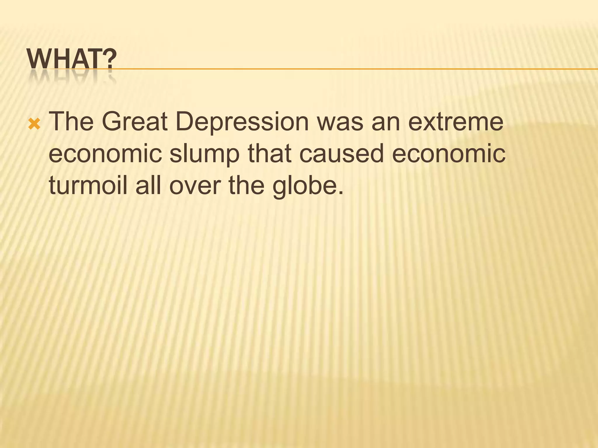 The great depression | PPT