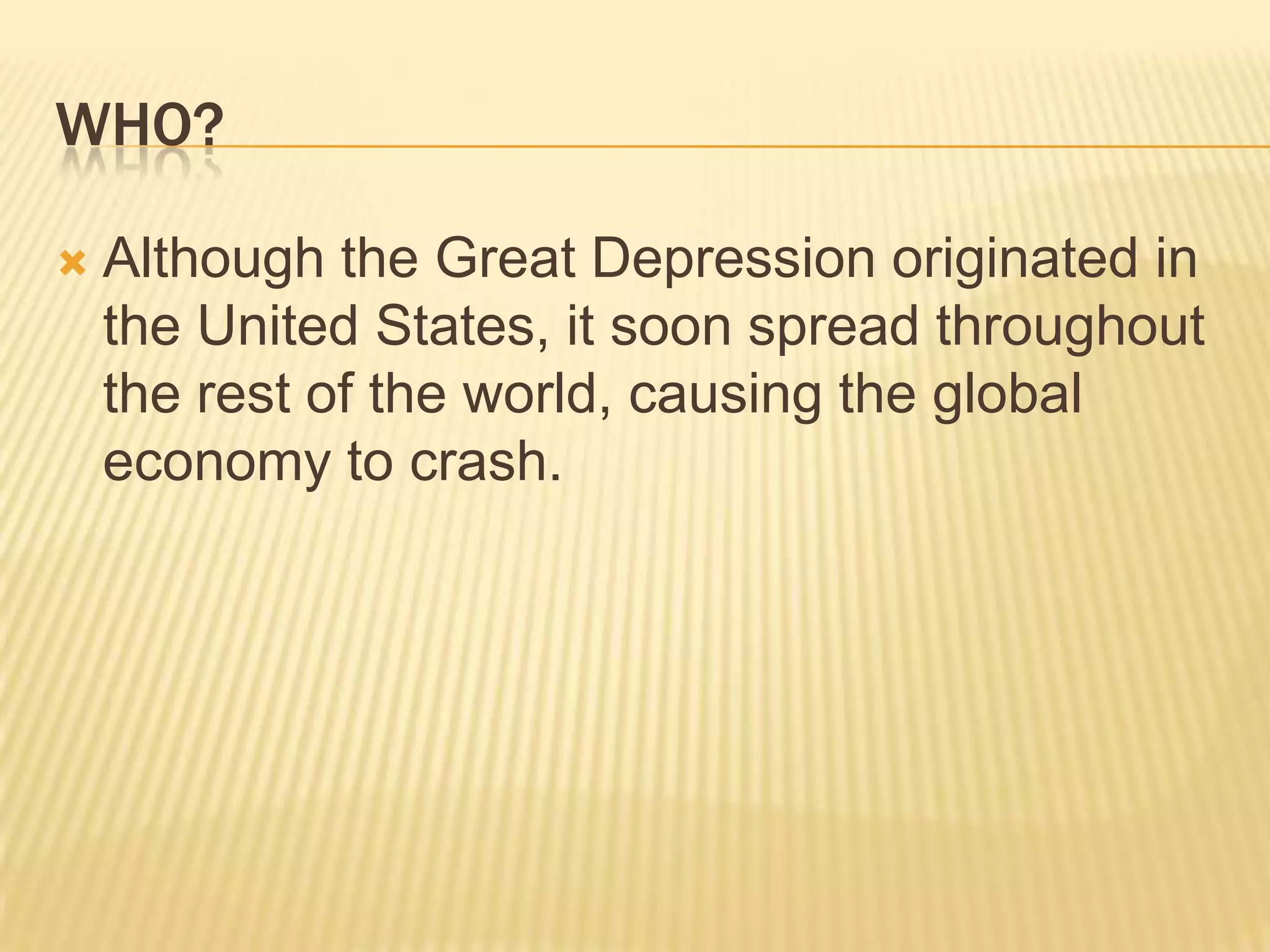 The great depression | PPT