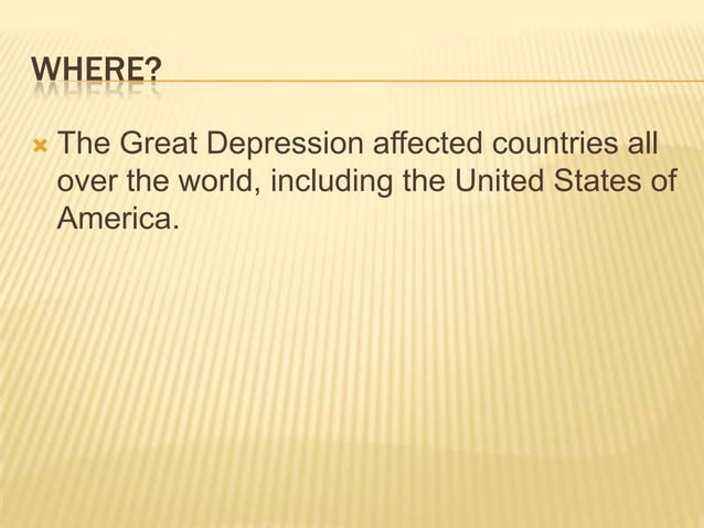 The great depression | PPT