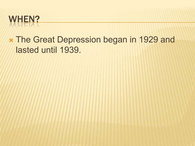 The great depression | PPT