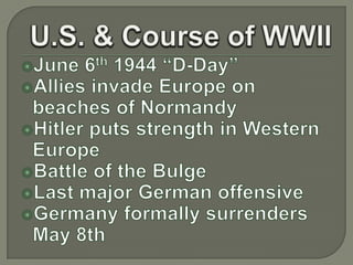 The Great Depression & WWII | PPTX