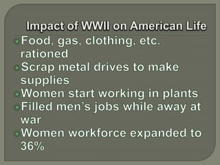 The Great Depression & WWII | PPTX