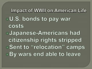 The Great Depression & WWII | PPTX