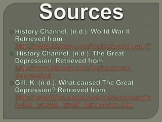 The Great Depression & WWII | PPTX