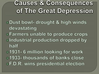 The Great Depression & WWII | PPTX