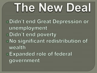 The Great Depression & WWII | PPTX