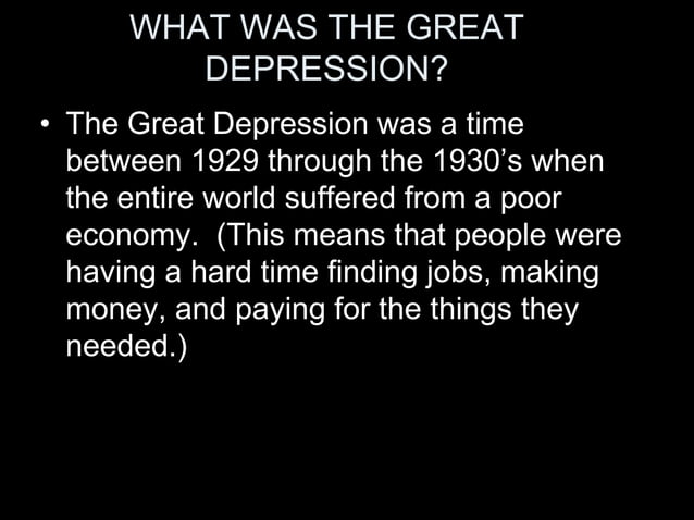 The great depression! | PPT