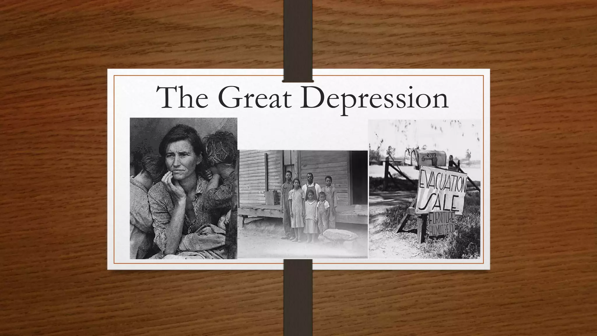 The Great Depression 1929-1939 | PPTX