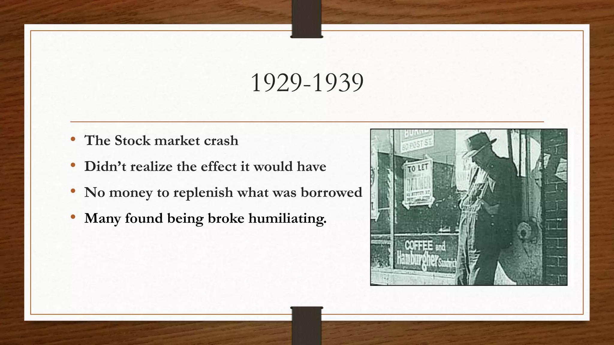 The Great Depression 1929-1939 | PPTX