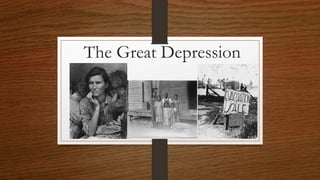 The Great Depression 1929-1939 | PPTX