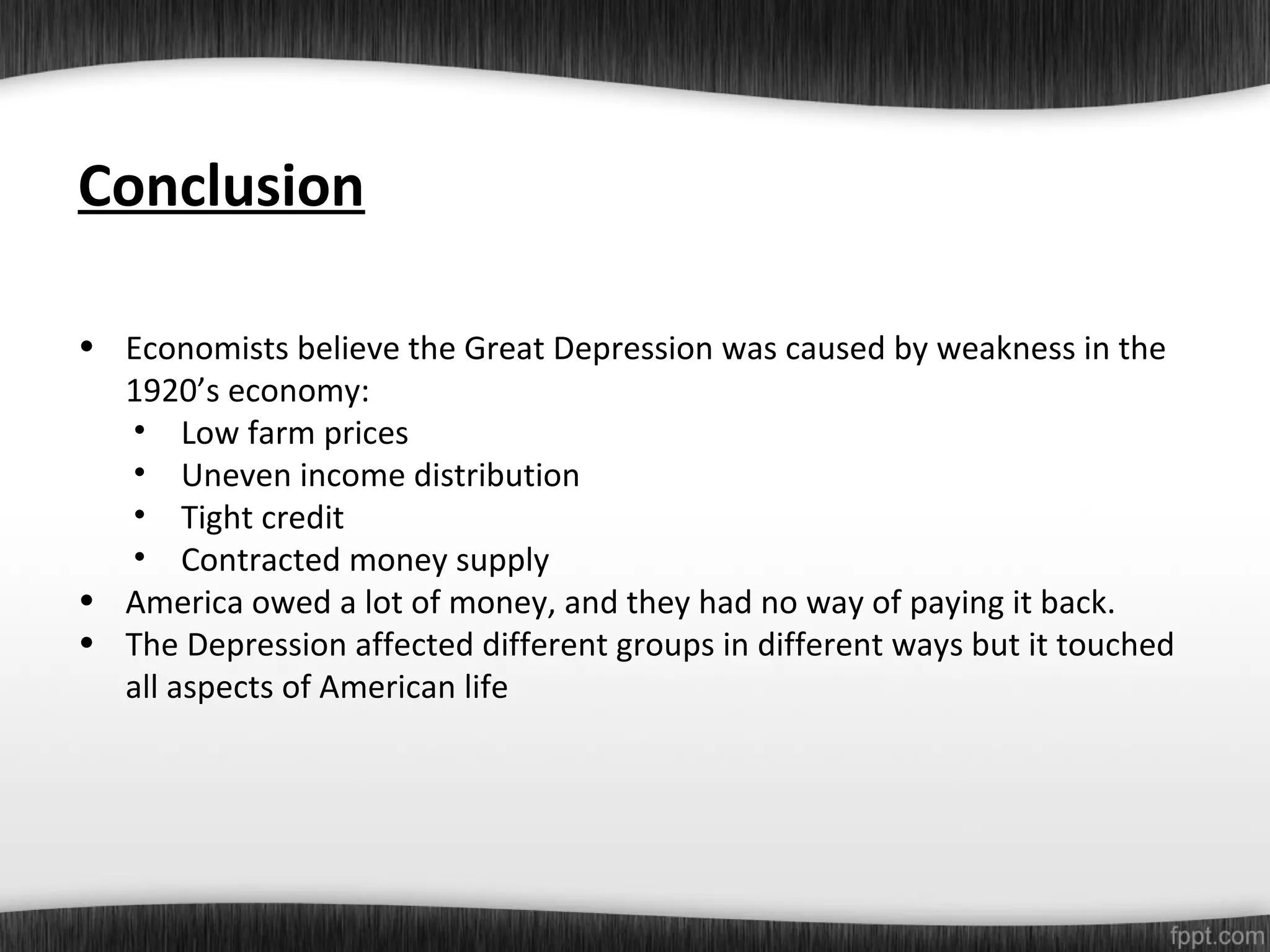 The great depression | PPT