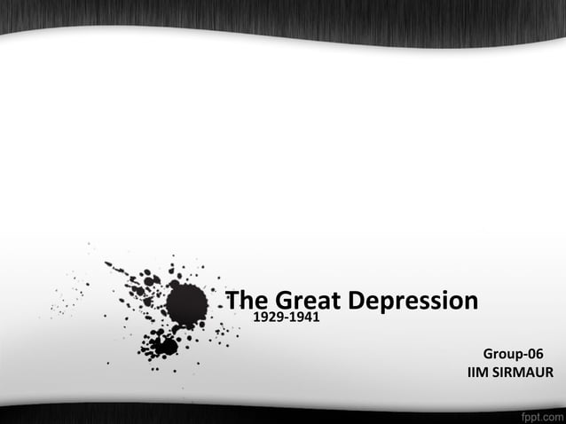 The great depression | PPT