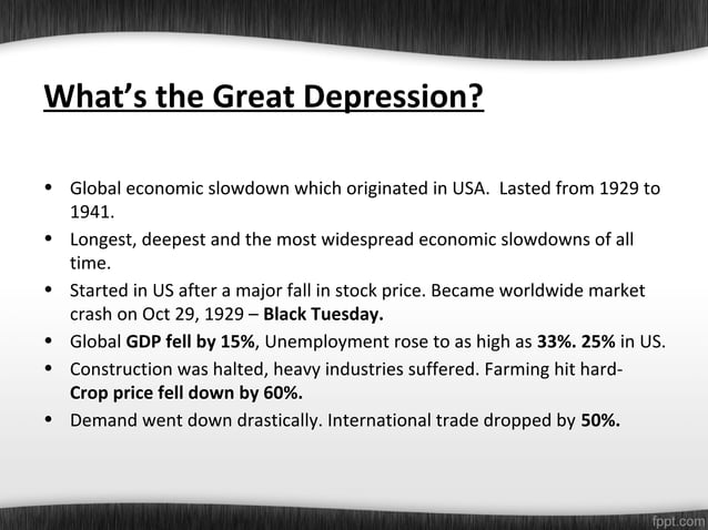 The great depression | PPT