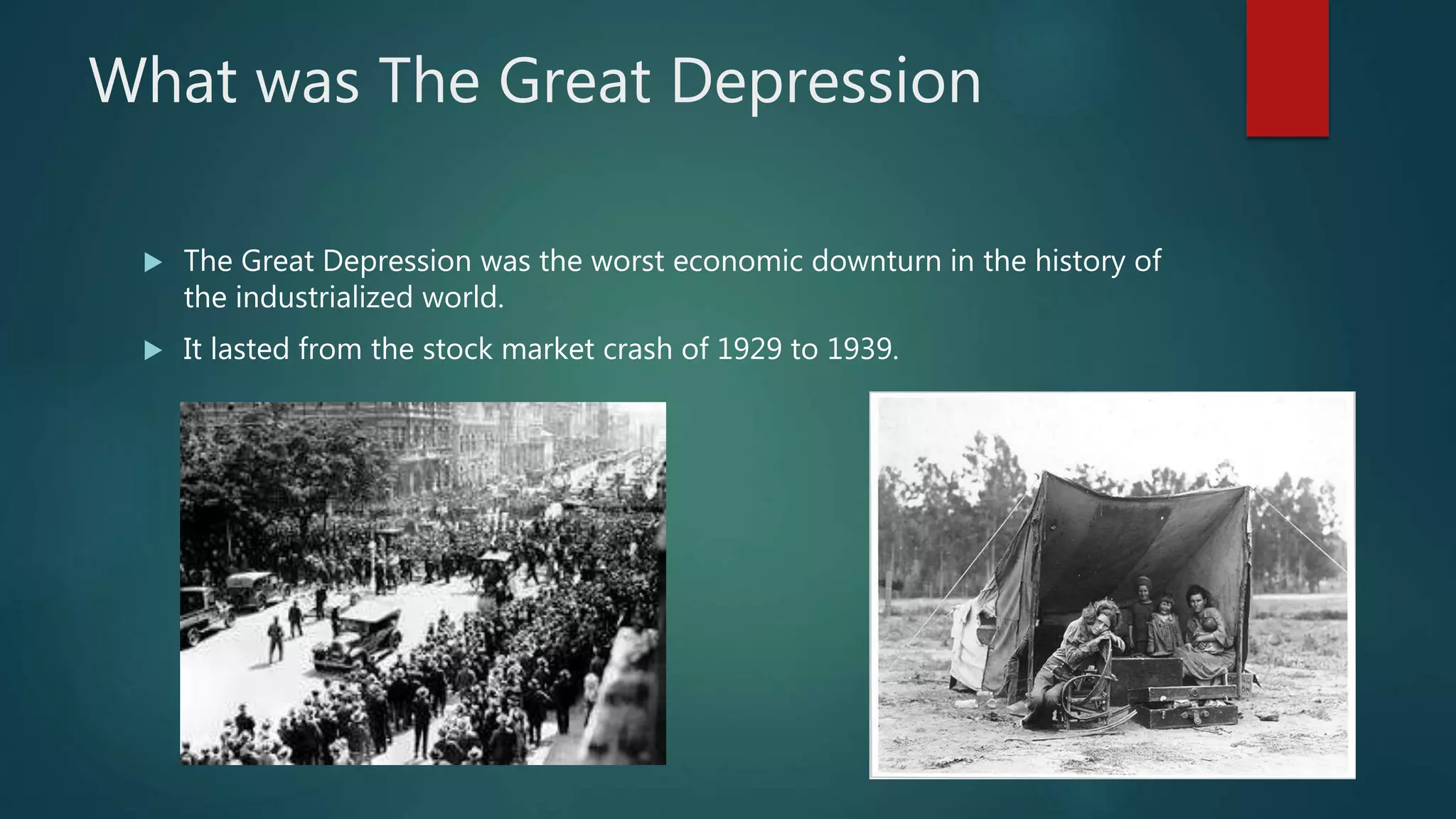 The great depression | PPTX