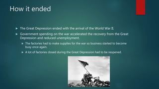 The great depression | PPTX