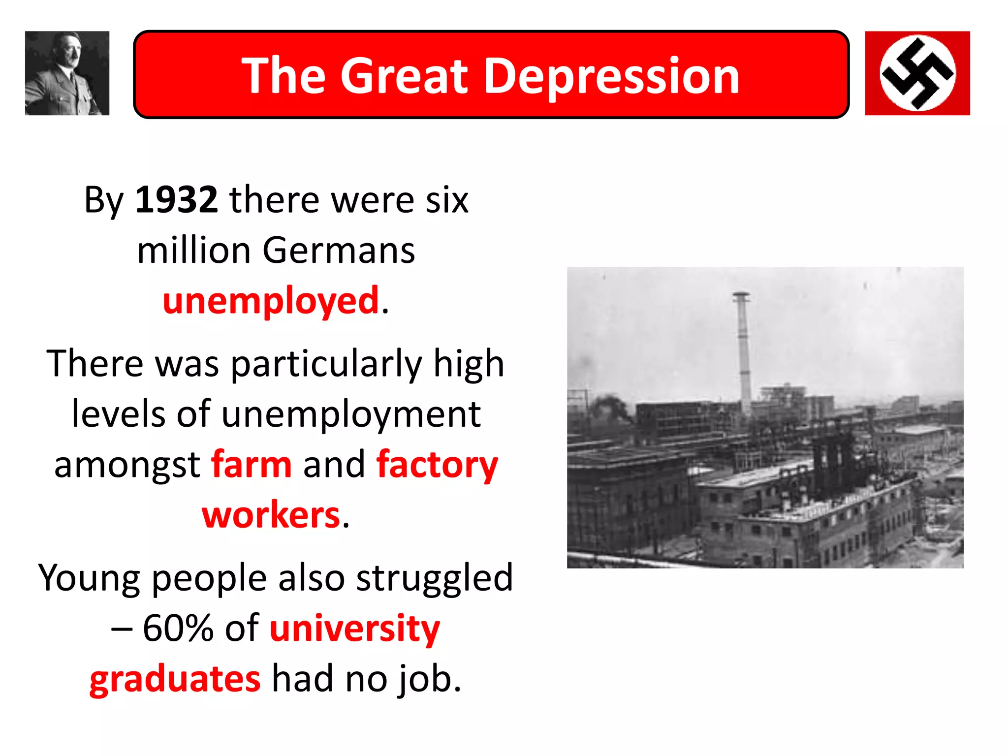 Hitler and Nazi Germany - The Great Depression | PPTX