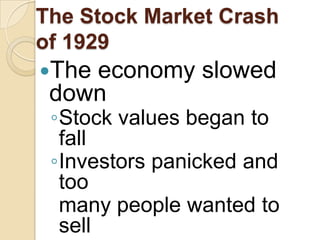 The great depression part 1 | PPTX