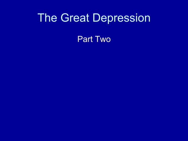 The great depression powerpoint | PPT