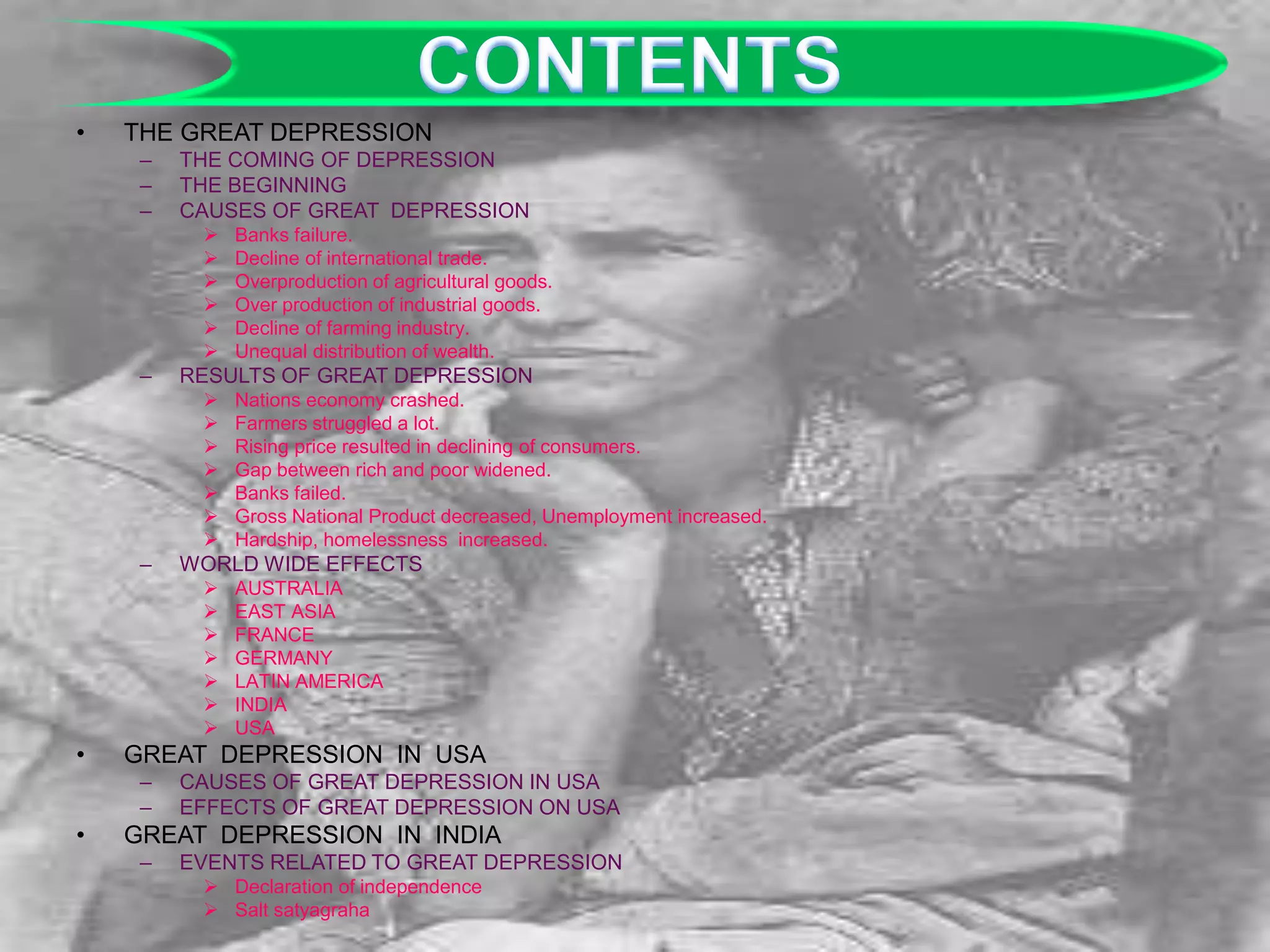 The Great Depression | PPTX