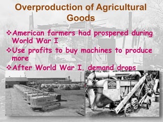Overproduction In The Great Depression New Deal | YesterYear Once More