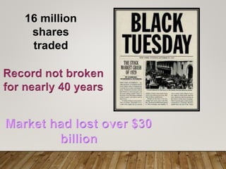 The great depression 1930s | PPTX