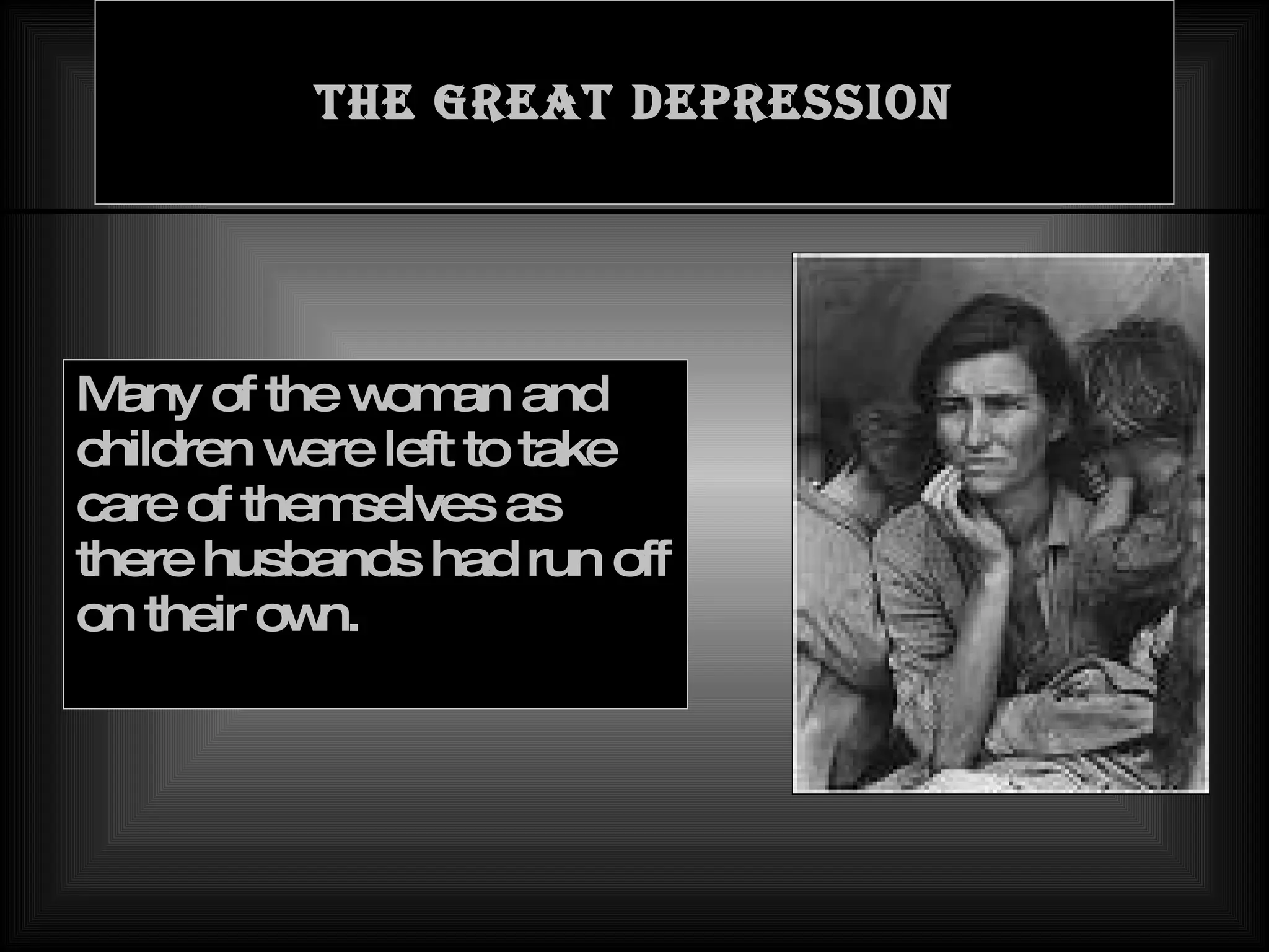 The Great Depression | PPT | Web Design and HTML | Internet