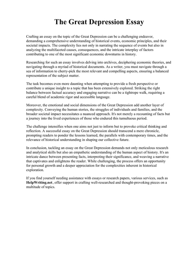 The Great Depression Essay.pdf