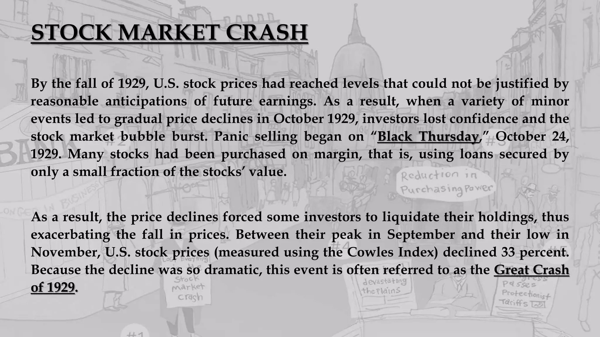 THE GREAT DEPRESSION OF 1929 | PPTX